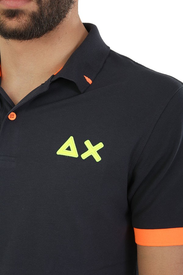 Polo Sun68 logo fluo